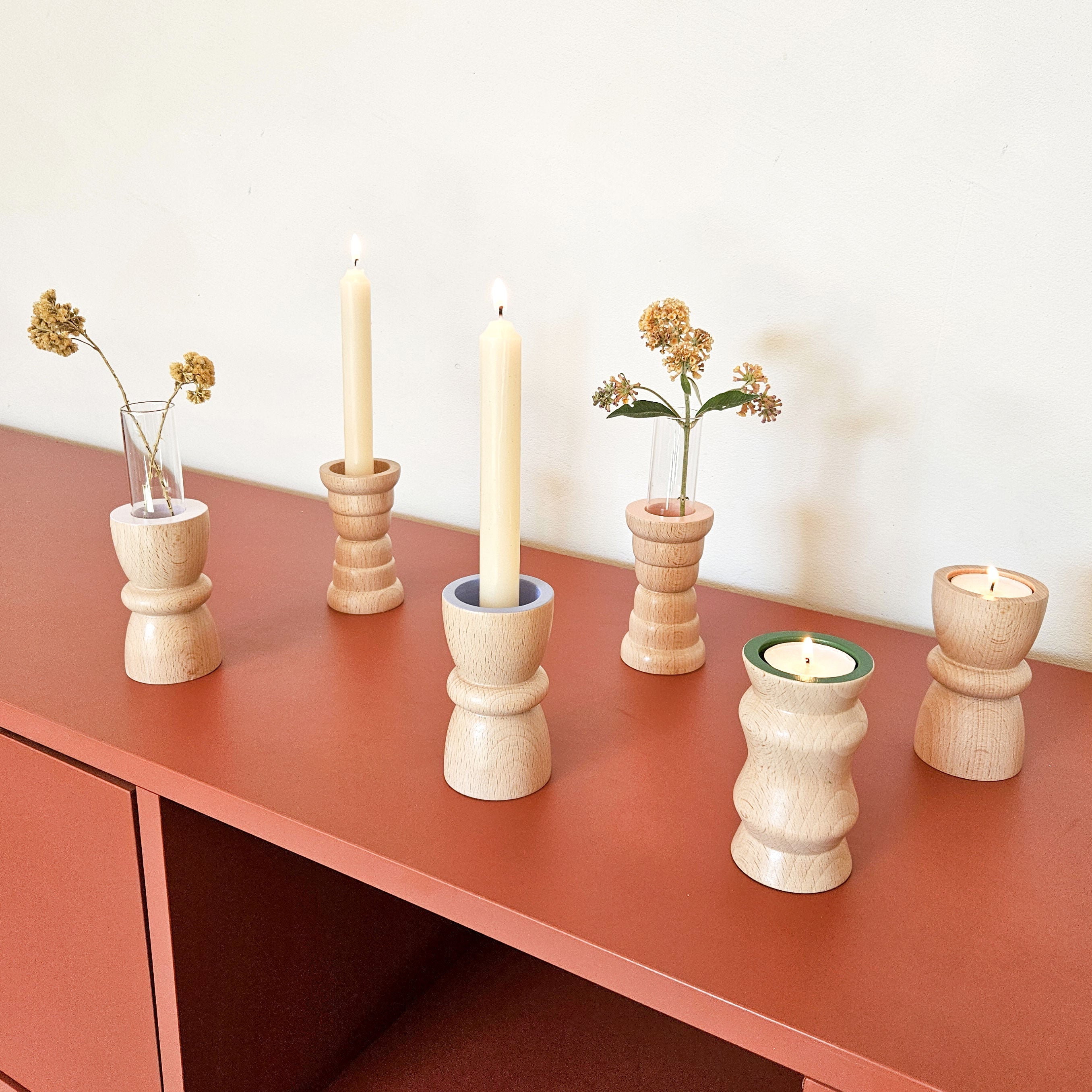 Vira 3-in-1: Candle Holder, Tea Light Holder & Vase | Handmade in Port ...
